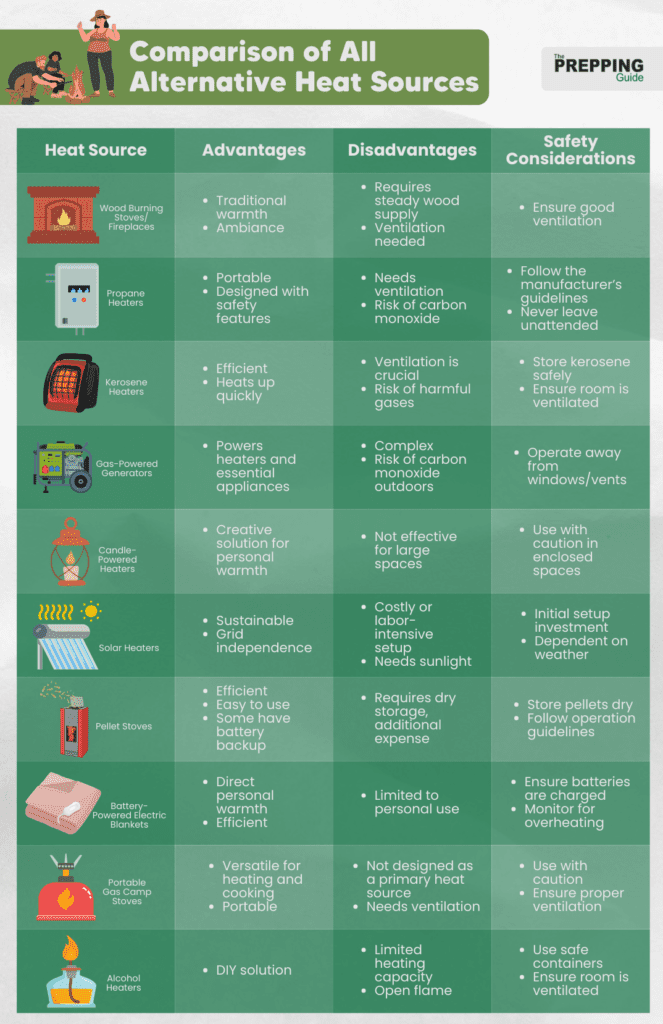Alternative Heat Sources for Power Outages: Facts & Tips