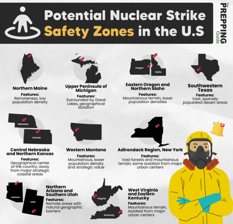 US Nuclear Target Map: Potential Targets and Safe Zones
